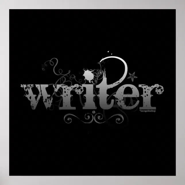 Urban Writer Poster | Zazzle