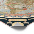 URBANO MONTE'S 1587 Earth Map Poster | Zazzle