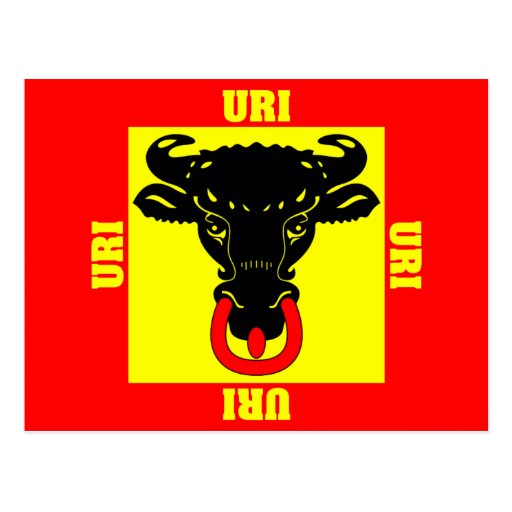 Uri Switzerland Canton Flag Postcard | Zazzle