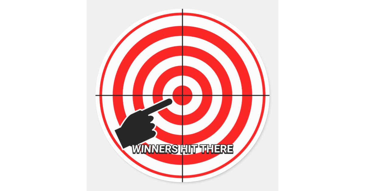 Urinal Target Practice Classic Round Sticker | Zazzle