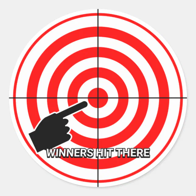 Urinal Target Practice Classic Round Sticker | Zazzle