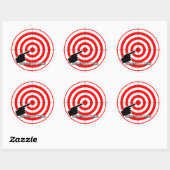 Urinal Target Practice Classic Round Sticker | Zazzle