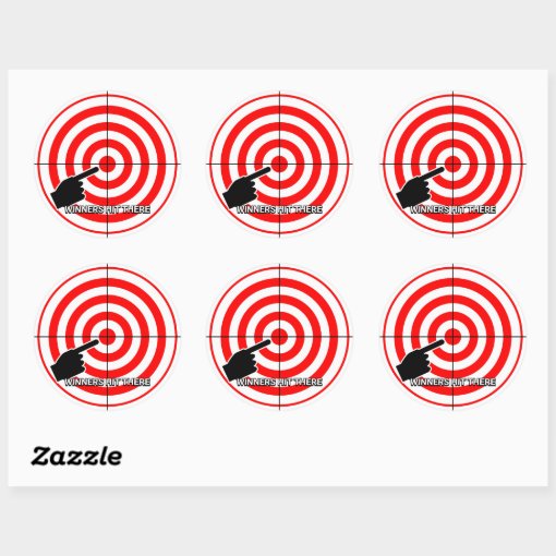 Urinal Target Practice Classic Round Sticker | Zazzle