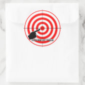 Urinal Target Practice Classic Round Sticker | Zazzle