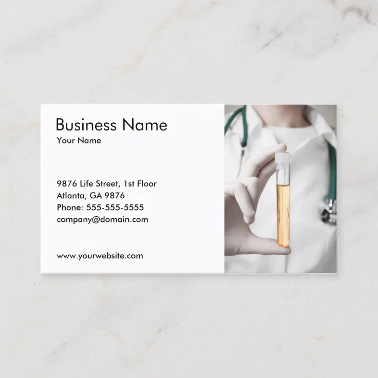 Urine Sample Business Card Template | Zazzle
