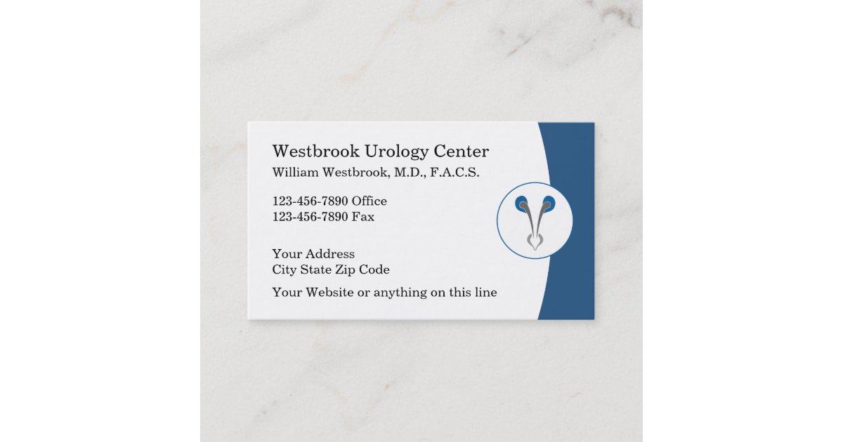 Urologist Medical Urology Business Cards | Zazzle