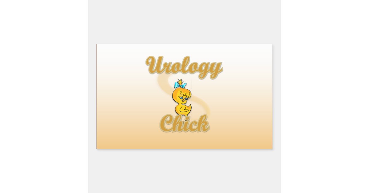Urology Chick Rectangular Sticker | Zazzle