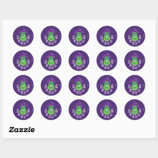 Ursula Logo Classic Round Sticker | Zazzle