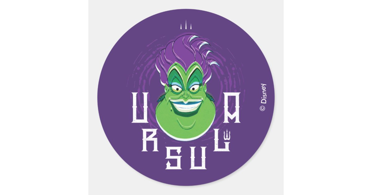 Ursula Logo Classic Round Sticker | Zazzle