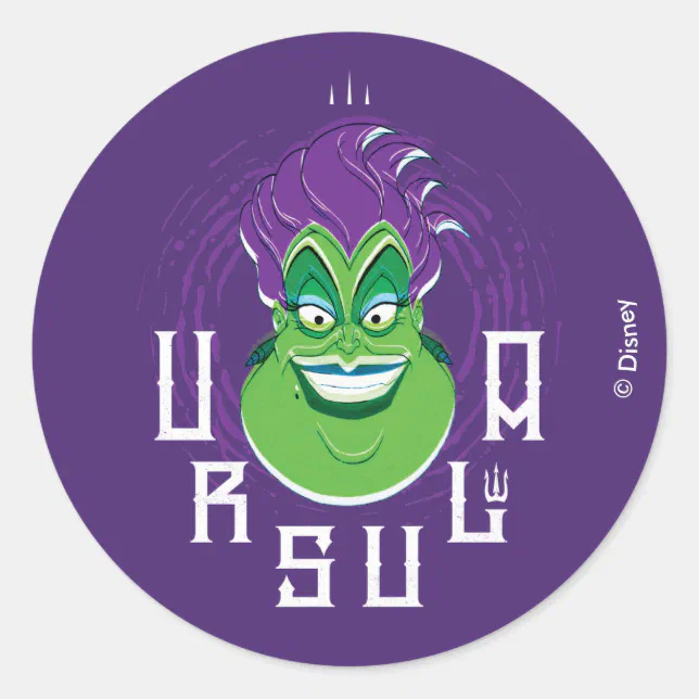Ursula Logo Classic Round Sticker | Zazzle