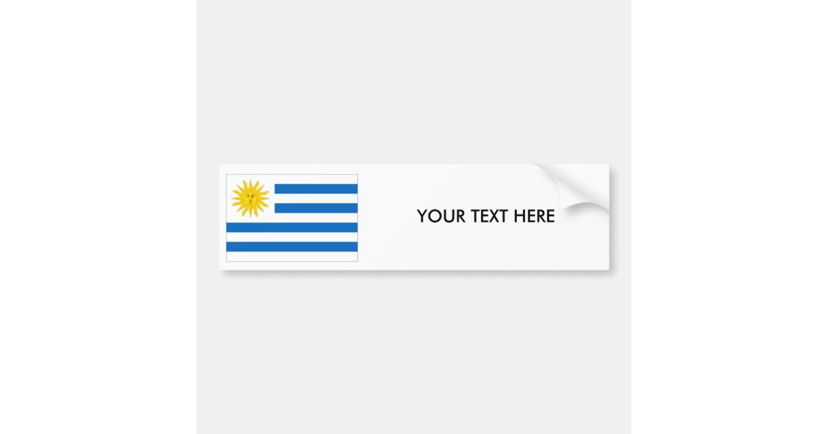 URUGUAY FLAG Bumper Sticker | Zazzle