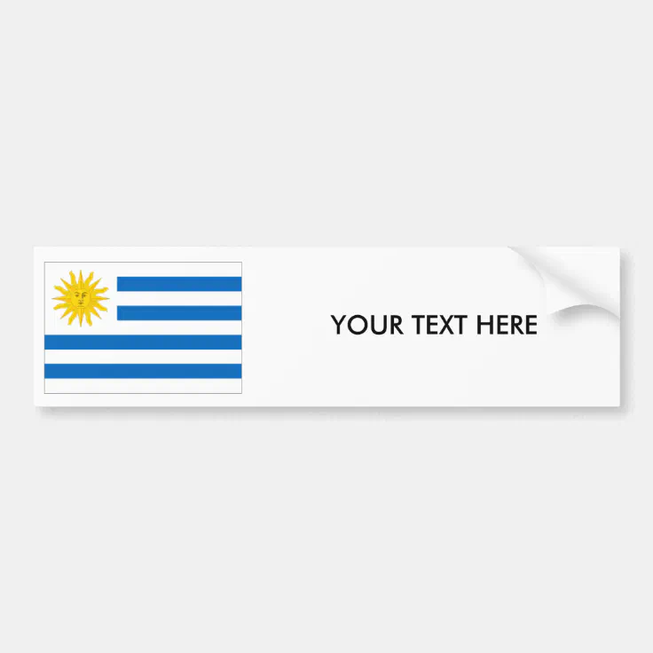 URUGUAY FLAG Bumper Sticker | Zazzle