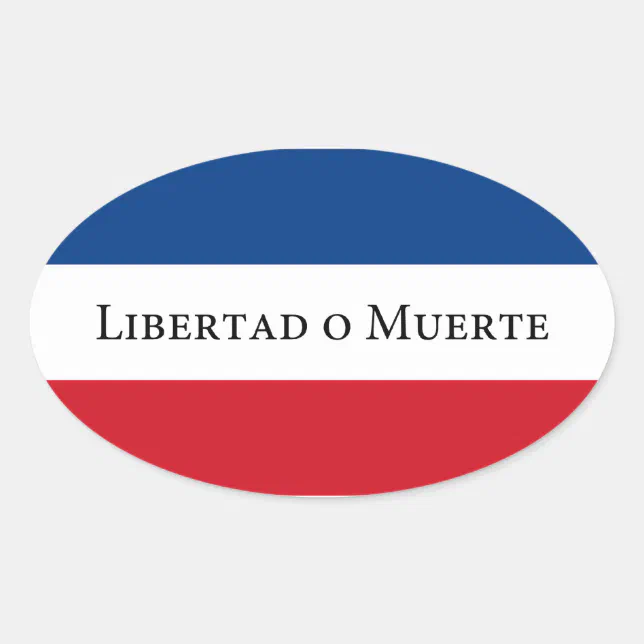 Uruguay/Uruguayan 33 Flag. Libertad Muerte Oval Sticker | Zazzle