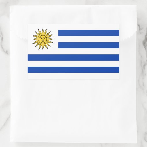 Uruguay/Uruguayan Flag Rectangular Sticker | Zazzle