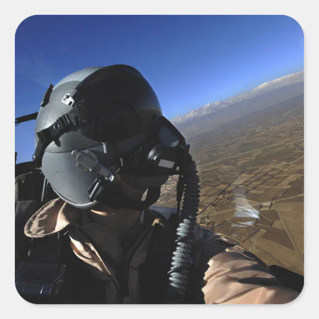 US Air Force Aerial Combat Photographer Square Sticker | Zazzle