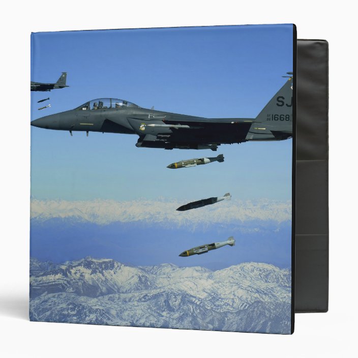 US Air Force F-15E Strike Eagle aircraft Binder | Zazzle.com