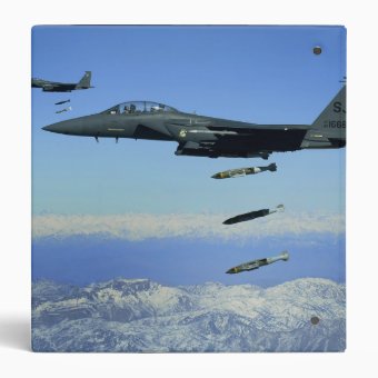 US Air Force F-15E Strike Eagle aircraft Binder | Zazzle