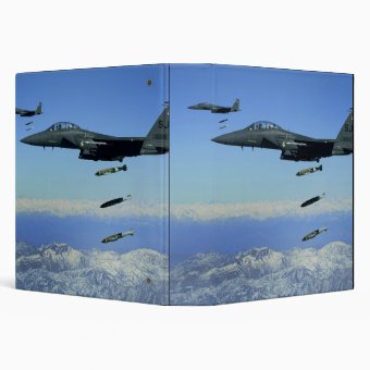 US Air Force F-15E Strike Eagle aircraft Binder | Zazzle