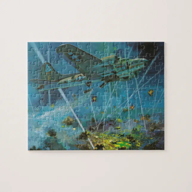 US Air Force World War II WWII Bombing Run Jigsaw Puzzle | Zazzle