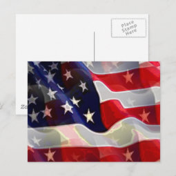 US American Flag Postcard | Zazzle