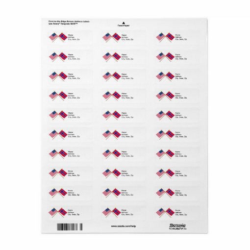 US and Norway Crossed Flags Label | Zazzle