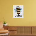 US Bee Funny USB Technical Pun Poster | Zazzle