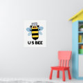 US Bee Funny USB Technical Pun Poster | Zazzle