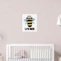 US Bee Funny USB Technical Pun Poster | Zazzle