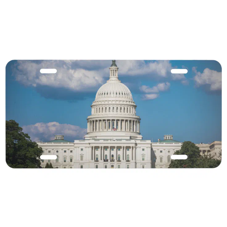 US Capitol Building License Plate | Zazzle