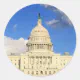 US Capitol Building, Washington DC, USA Classic Round Sticker | Zazzle