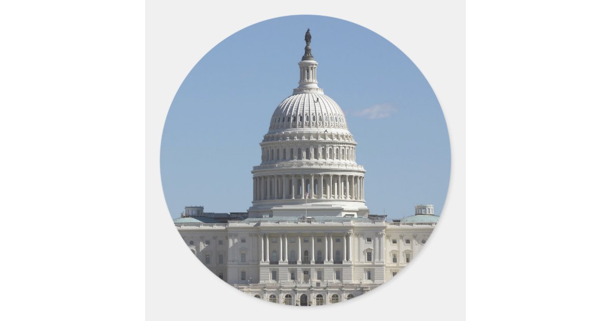 US Capitol Sticker | Zazzle