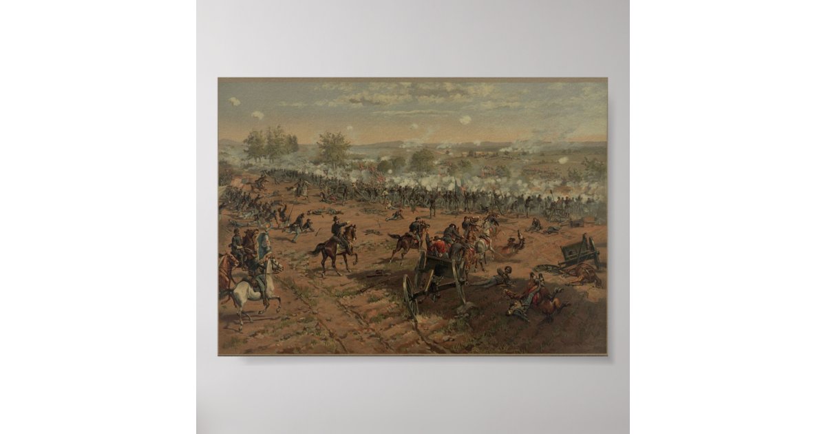 US Civil: Battle of Gettysburg Poster | Zazzle