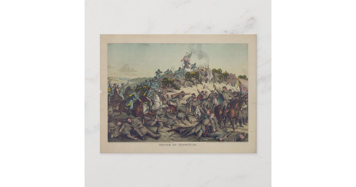 US Civil War: Battle of Nashville Postcard | Zazzle