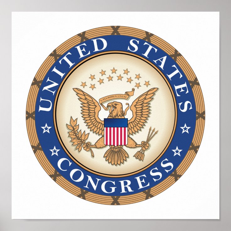 US Congress Seal Poster | Zazzle