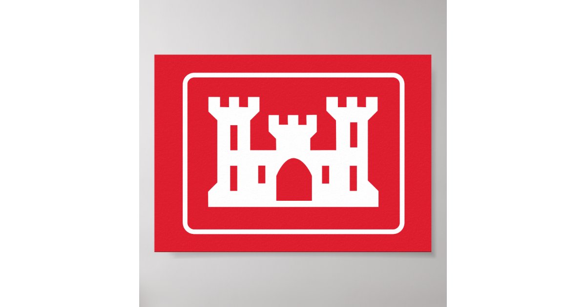 US Corps of Engineers DOD Military Poster | Zazzle