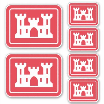 US Corps of Engineers DOD Military Sticker | Zazzle