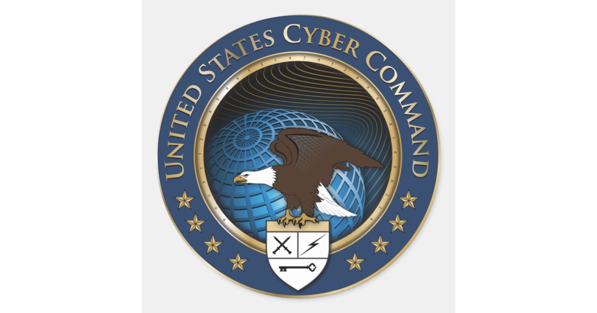 US Cyber Command sticker | Zazzle