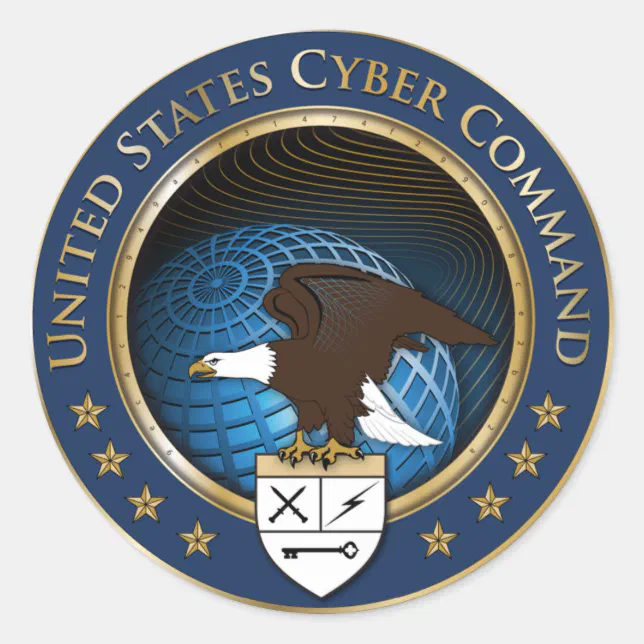 US Cyber Command sticker | Zazzle