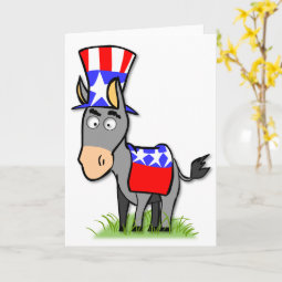 US Election Democrat Greeting Card | Zazzle