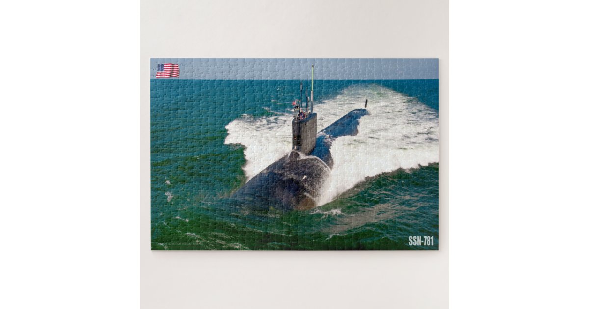 US FAST ATTACK SUBMARINE – SSN-781 (20x30 INCH) Jigsaw Puzzle | Zazzle