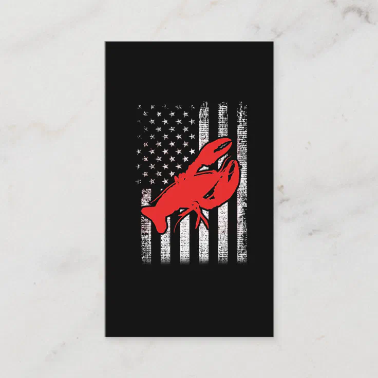 US Flag American Seafood Crawfish Lover Business Card | Zazzle