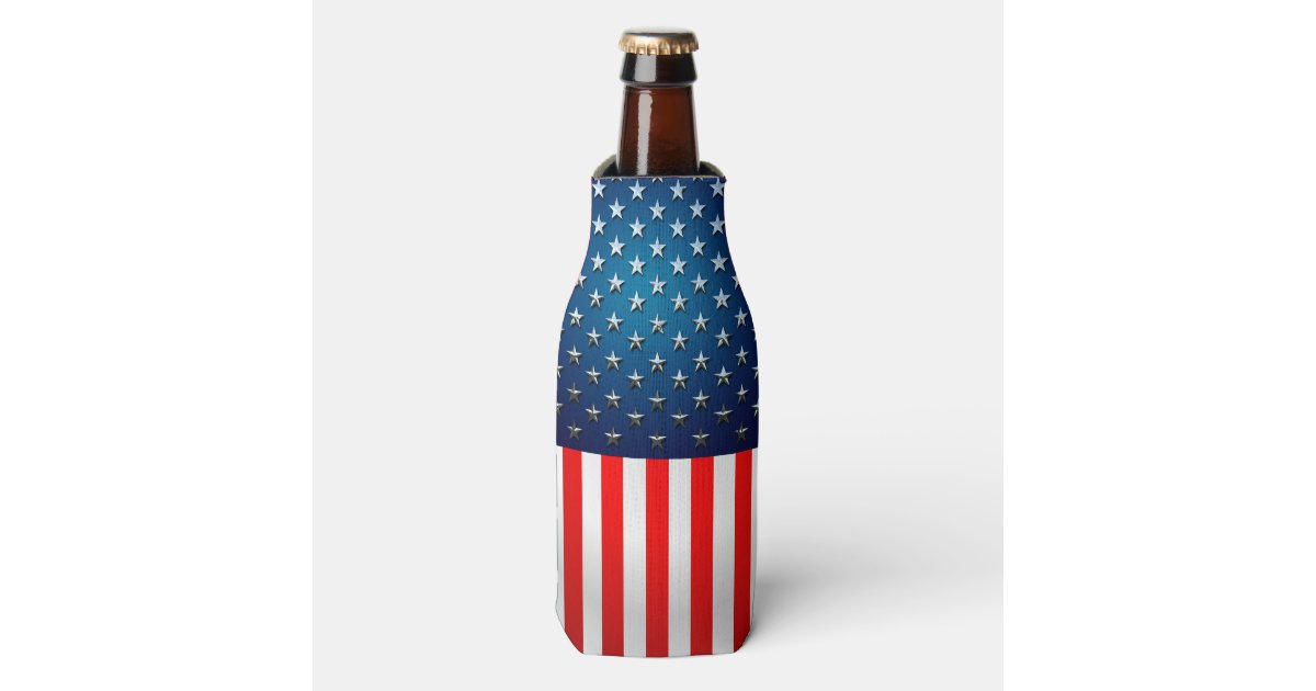 US Flag Bottle Cooler | Zazzle