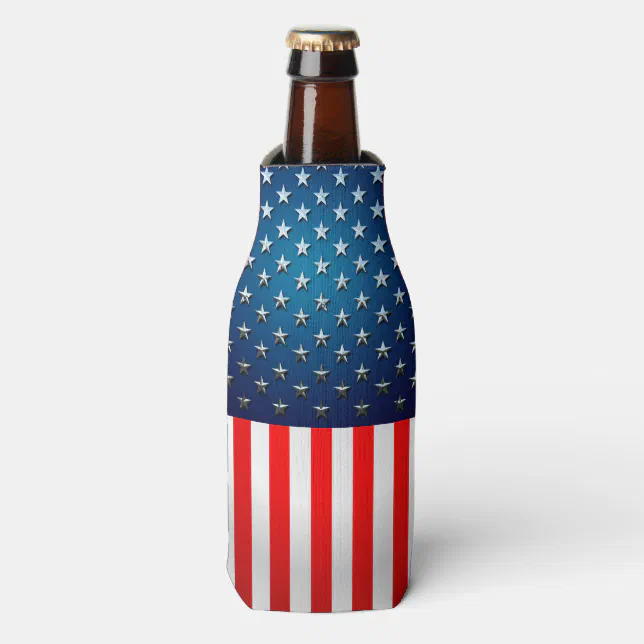 US Flag Bottle Cooler | Zazzle