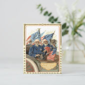 US Flag Civil War Union Veteran Parade Postcard | Zazzle