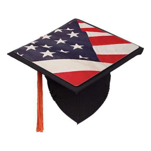 US Flag Graduation Cap Topper | Zazzle