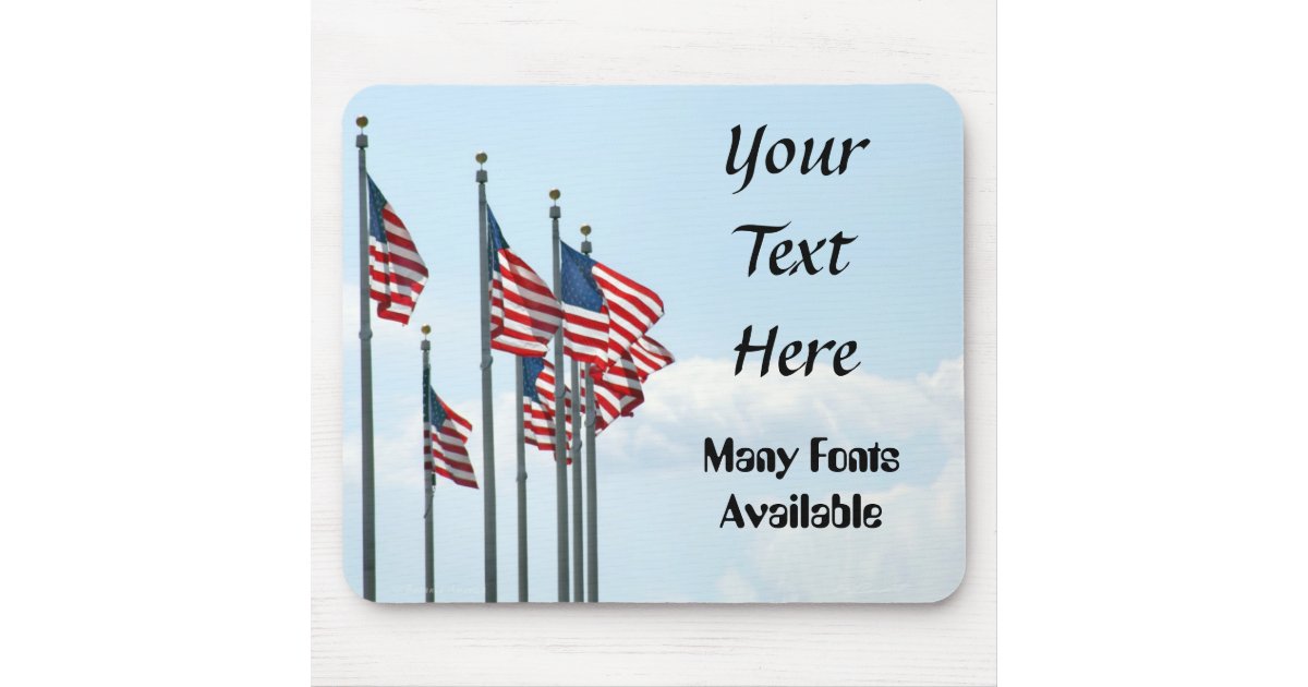 US Flags Array Mousepad | Zazzle