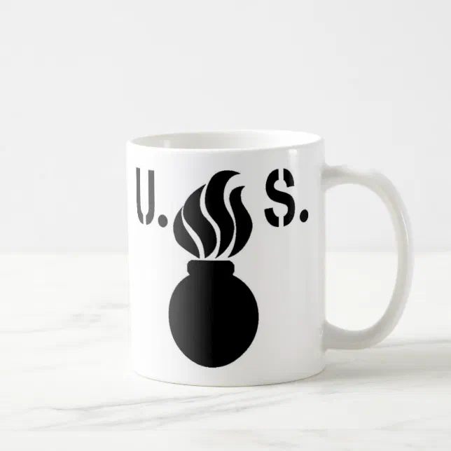 US 'Flaming Bomb' Logo Coffee Mug | Zazzle