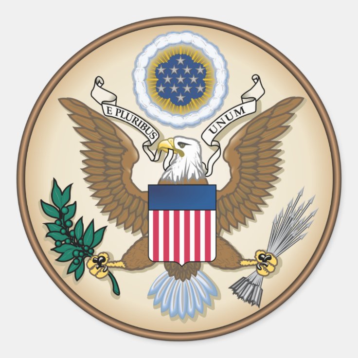 US Great Seal Official Coat Of Arms Heraldry | Zazzle