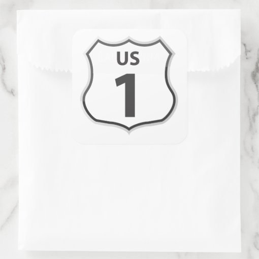 US Highway 1 Road Trip Travel Sticker | Zazzle
