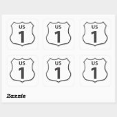 US Highway 1 Road Trip Travel Sticker | Zazzle